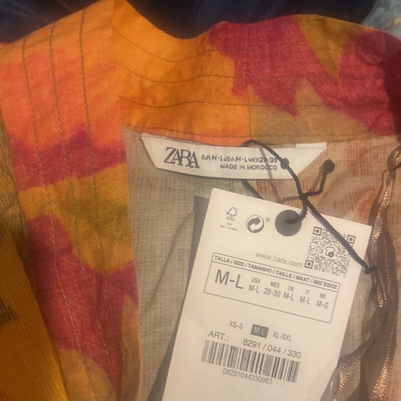 Zara | Tops | Zara Patchwork Print Kimono Top | Poshmark